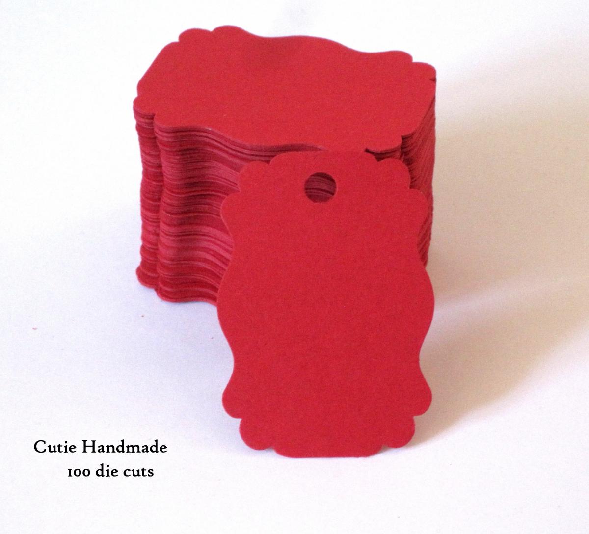 100 Long Scalloped Die Cuts on Luulla