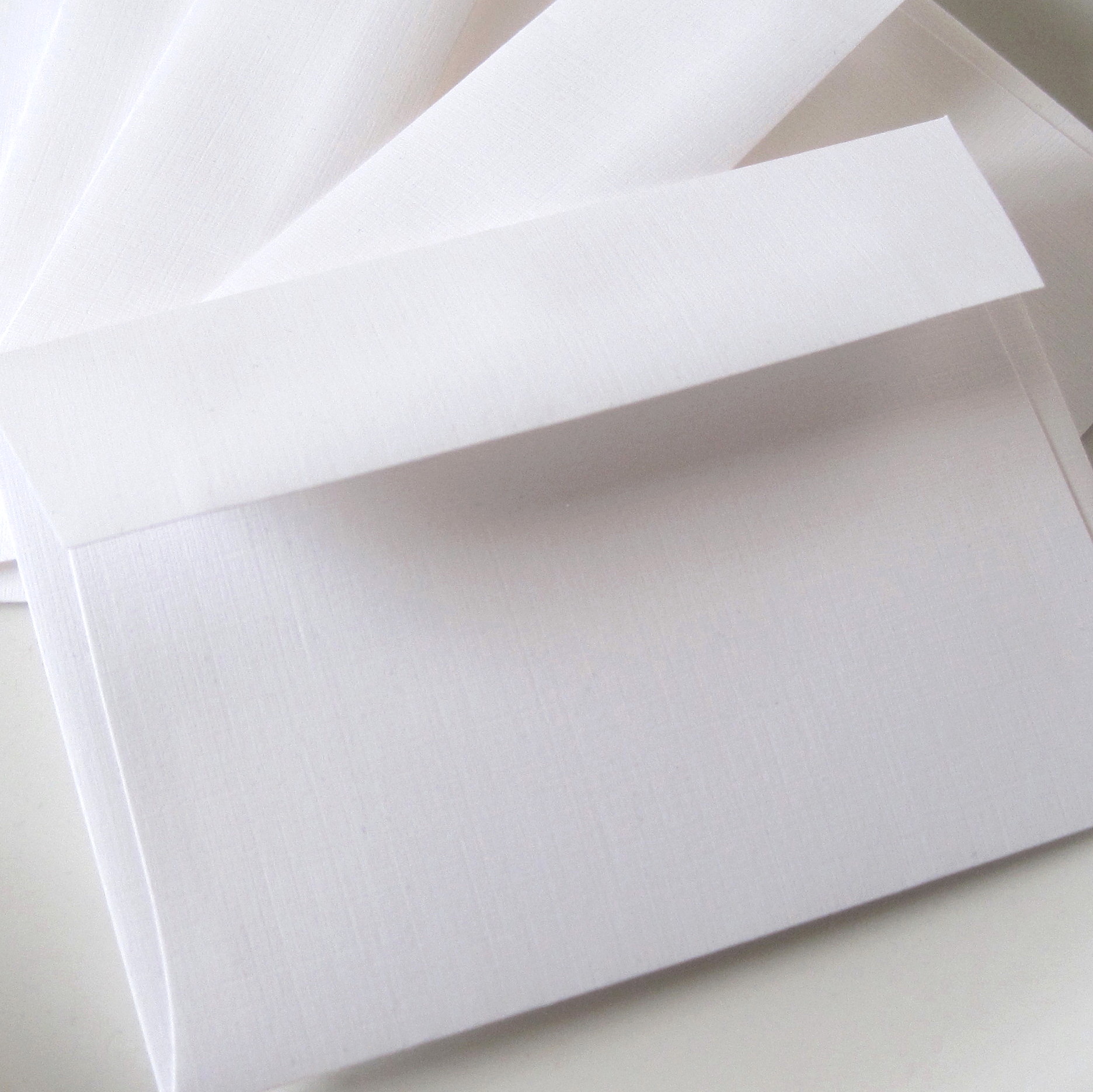4 Bar White Linen Envelopes 3 5/8 X 5 1/8 on Luulla
